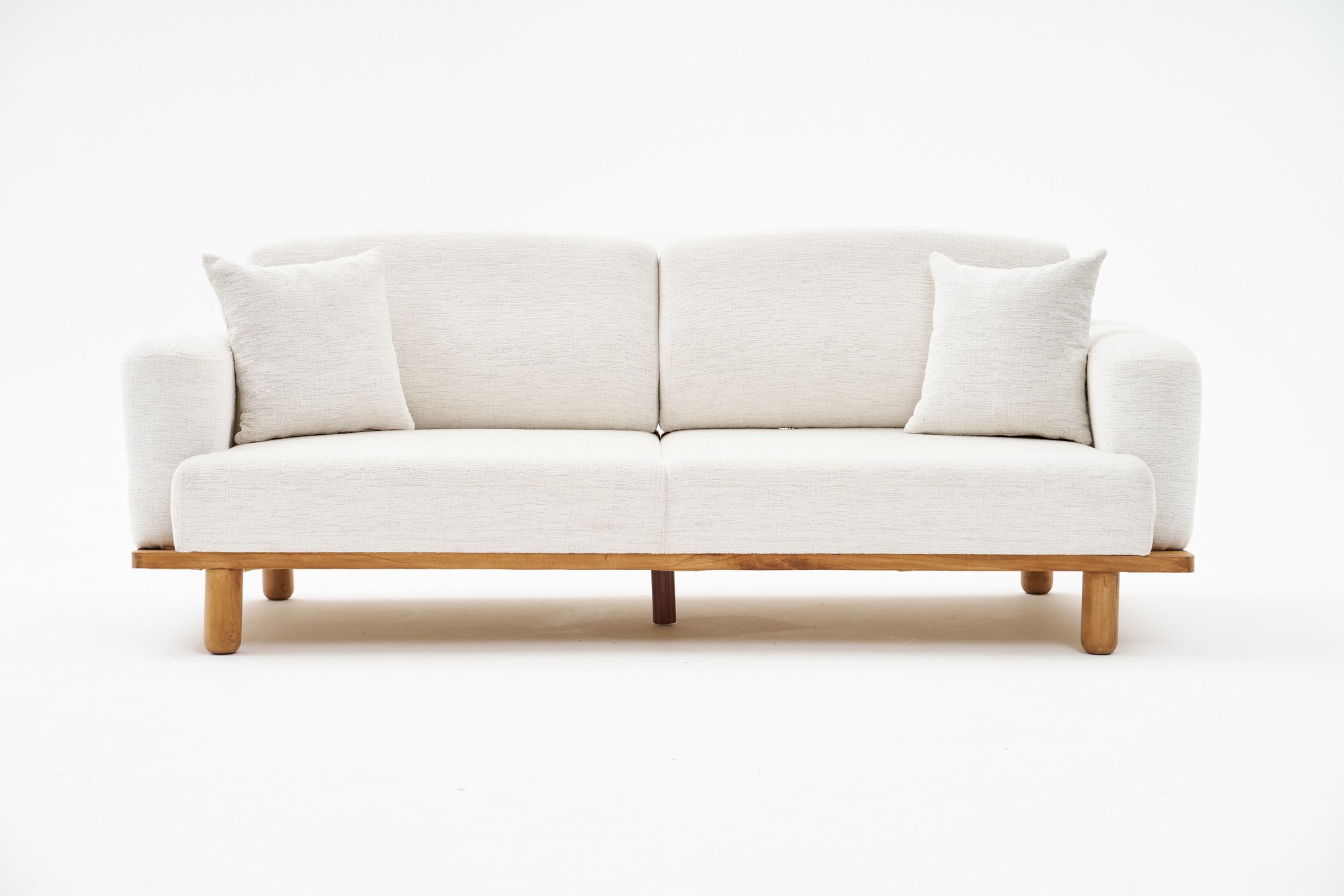 Rens Sofa 4-Sitzer Creme | Evila Originals | COCOLI